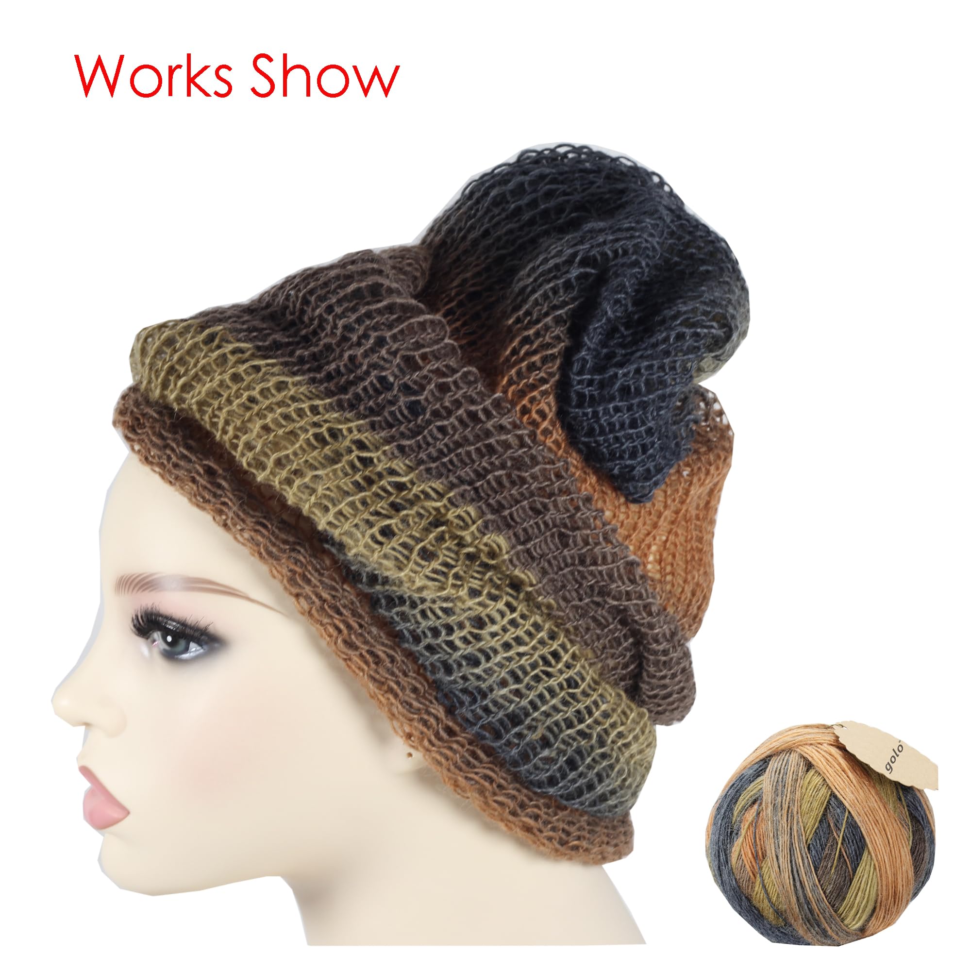 golo MQ Colorful Ball Wool Yarn for Hand Weaving