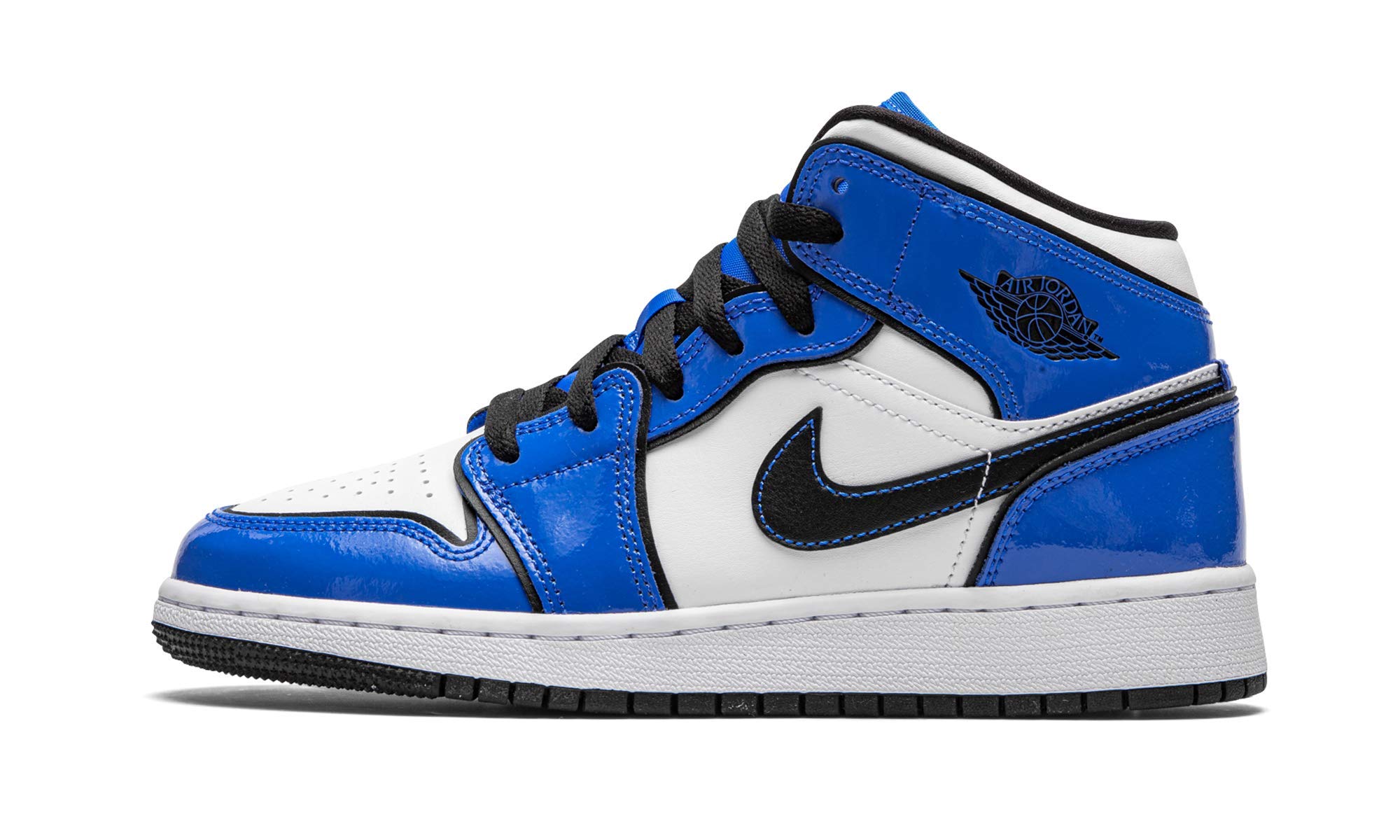 Jordan Big Kid's 1 Mid SE Signal Blue/Black-White (BQ6931 402) - 7