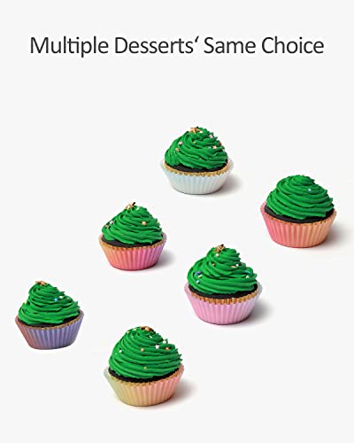 Cupcake Liners Cupcake Cups 300-Count Food Grade Gradint Design Cupcake Papers Baking Cups Cupcake Wrappers qiqee