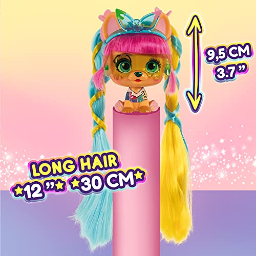 IMC Toys VIP Pets Color Boost - Includes 1 VIP Pets Doll, 9 Surprises, 6 Accessories| Kids Age 3+ (712003)