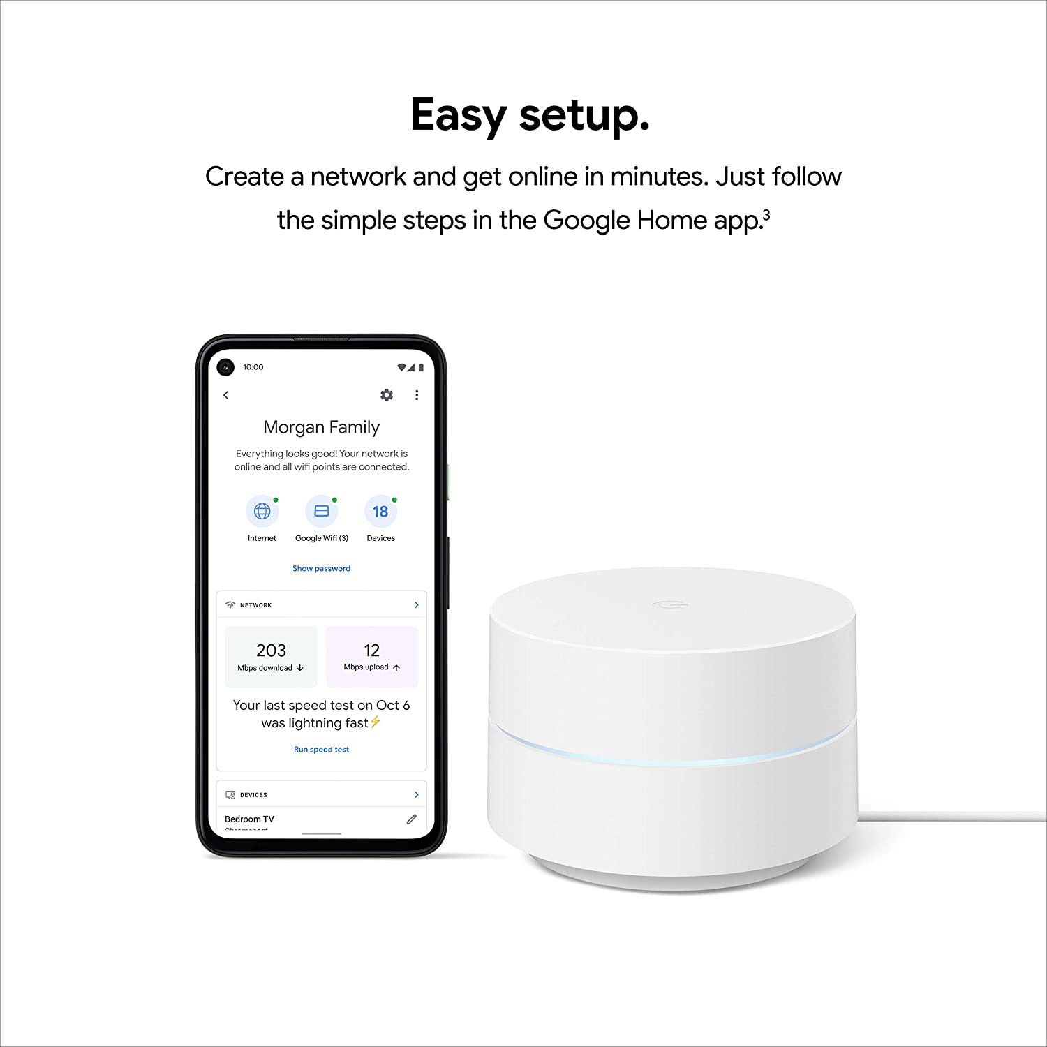 Google Wi-Fi Mesh Network System Router AC1200 Point (3-Pack) Bundle with Nest Indoor Security Camera, 3-Pack