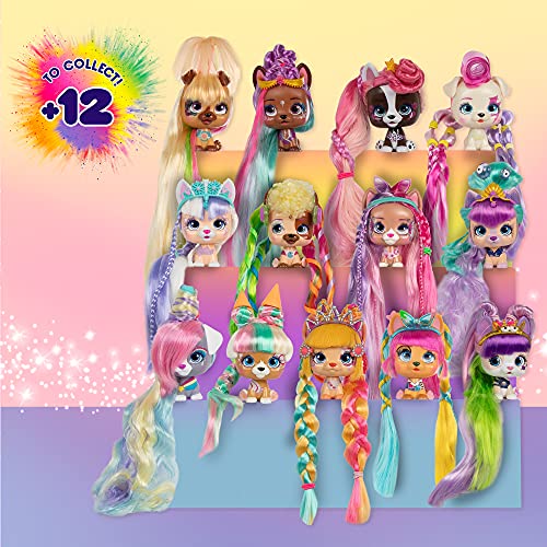 IMC Toys VIP Pets Color Boost - Includes 1 VIP Pets Doll, 9 Surprises, 6 Accessories| Kids Age 3+ (712003)