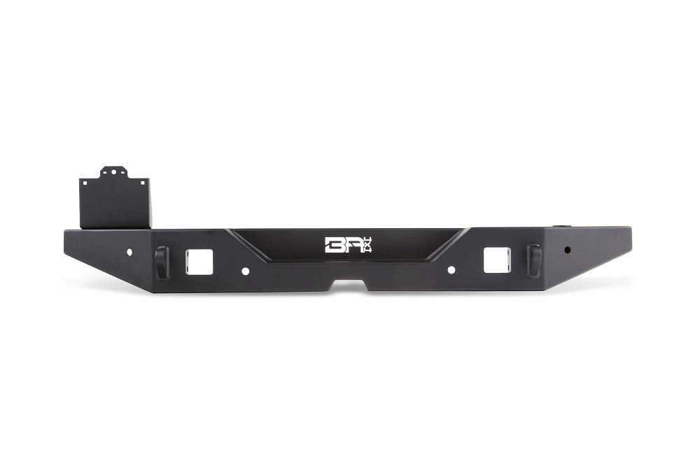 Body Armor 2019-2022 Compatible With Jeep Wrangler JL Full Width Rear Bumper W/ Tire Carrier Mount Black JL-2965
