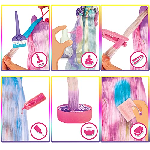 IMC Toys VIP Pets Color Boost - Includes 1 VIP Pets Doll, 9 Surprises, 6 Accessories| Kids Age 3+ (712003)