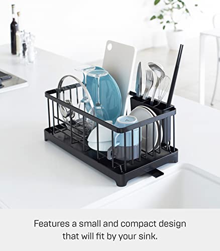 YAMAZAKI home 2876 Wire Dish Drainer Rack, One Size, Black