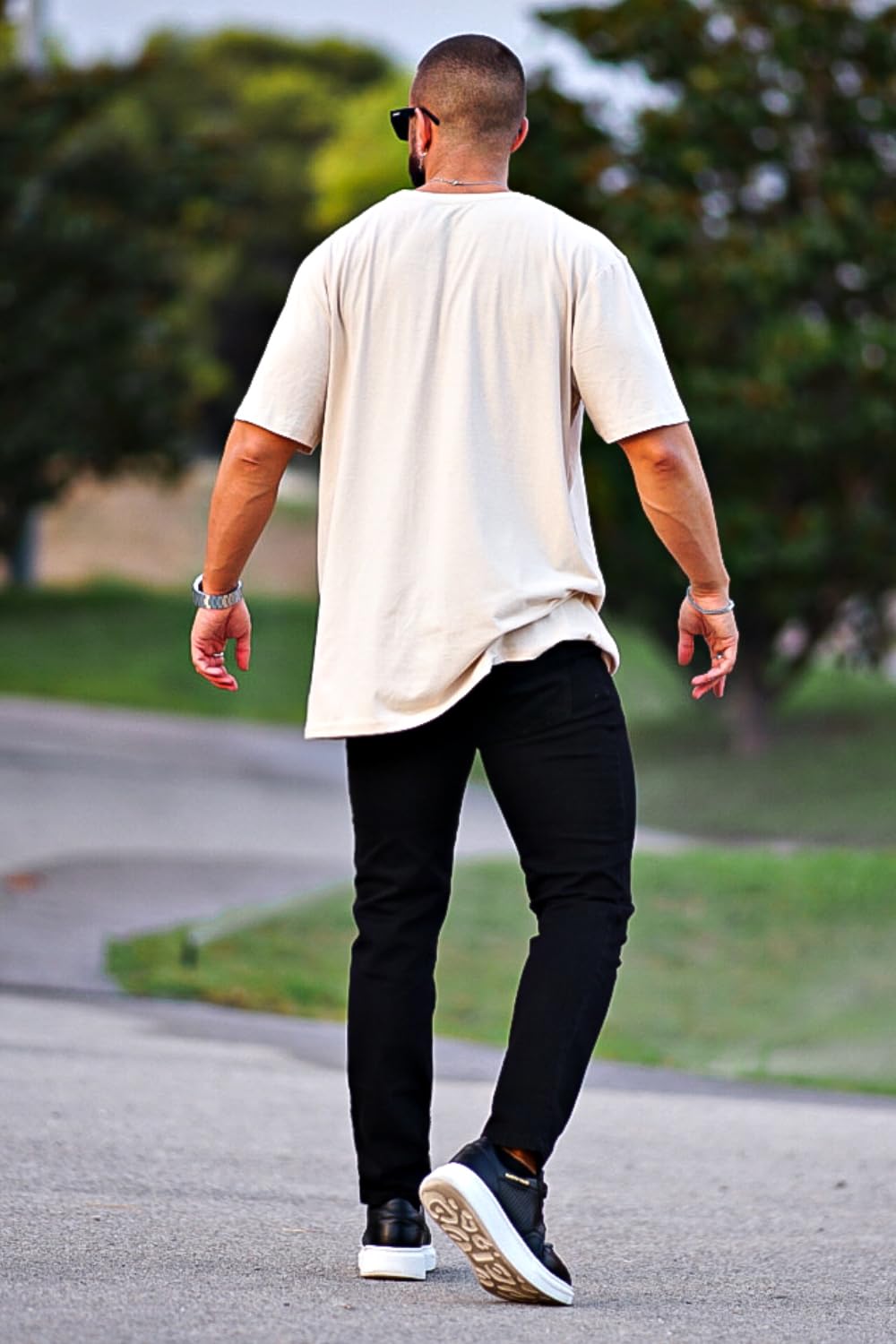 Mens Slim Fit Jeans Stretchy Black Denim Pants for Men Slim Leg 34x30