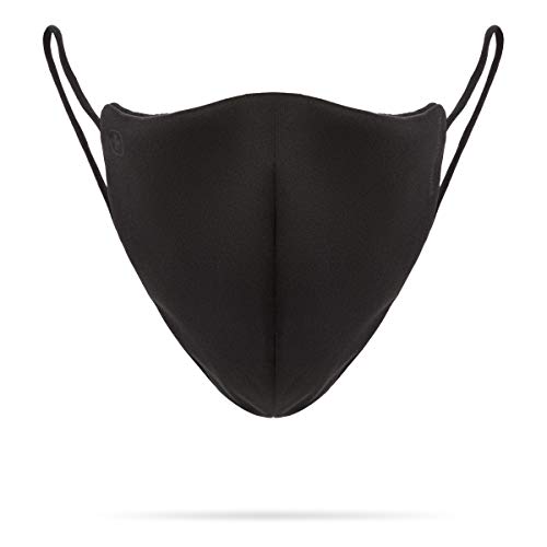 SwissGear Black Reusable Washable & Water-Resistant No-Fog Face Mask with Nose Wire, 1 Count (Pack of 1)