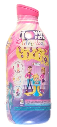IMC Toys VIP Pets Color Boost - Includes 1 VIP Pets Doll, 9 Surprises, 6 Accessories| Kids Age 3+ (712003)