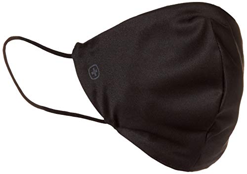 SwissGear Black Reusable Washable & Water-Resistant No-Fog Face Mask with Nose Wire, 1 Count (Pack of 1)