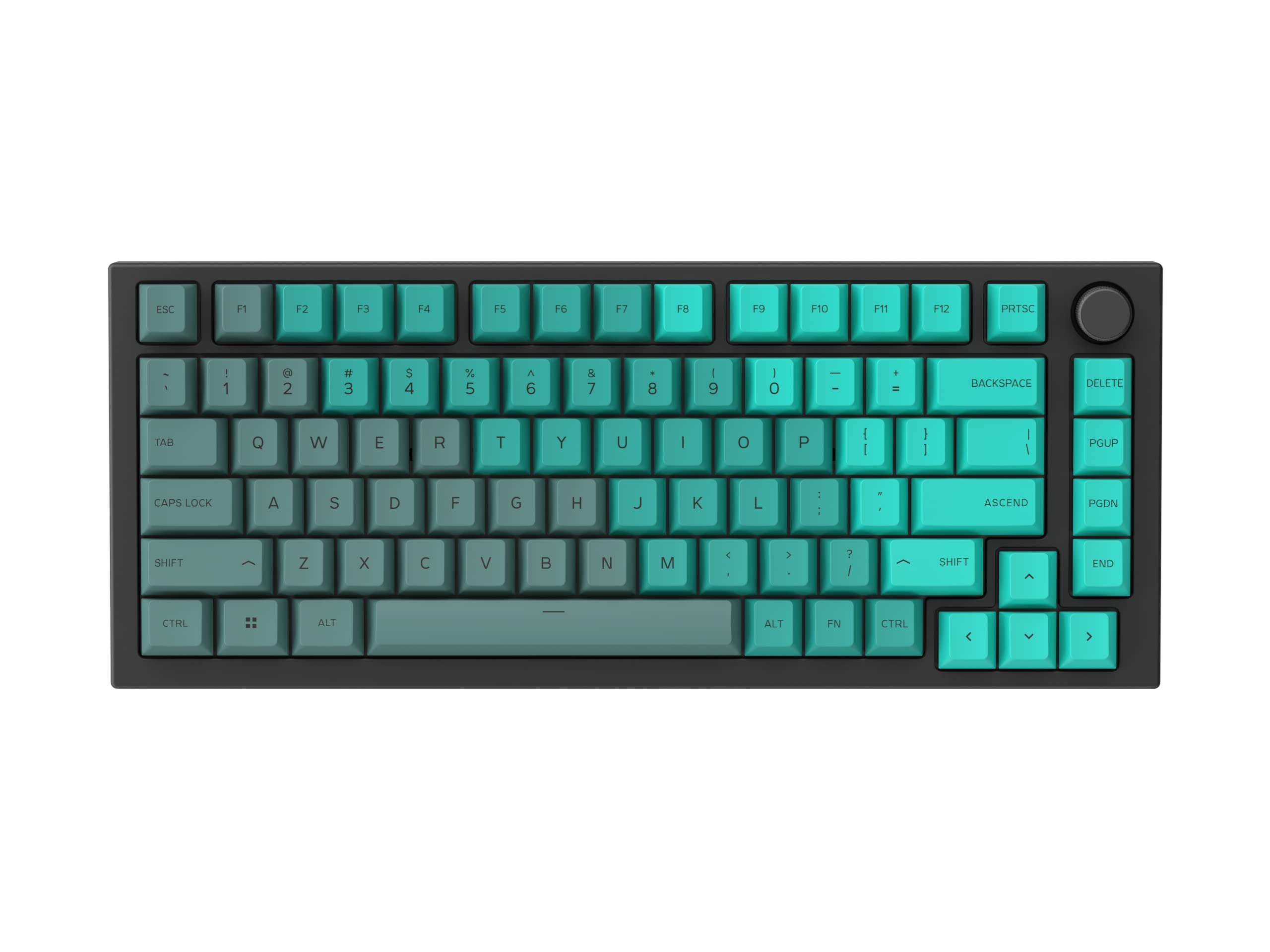 Glorious GPBT Dye Sublimated Keycaps (Rain Forest) -Thick PBT Plastic 114 Keycap Set for 100% Full Size, 85% 80% TKL, 60% Compact, 75% Mechanical Keyboards