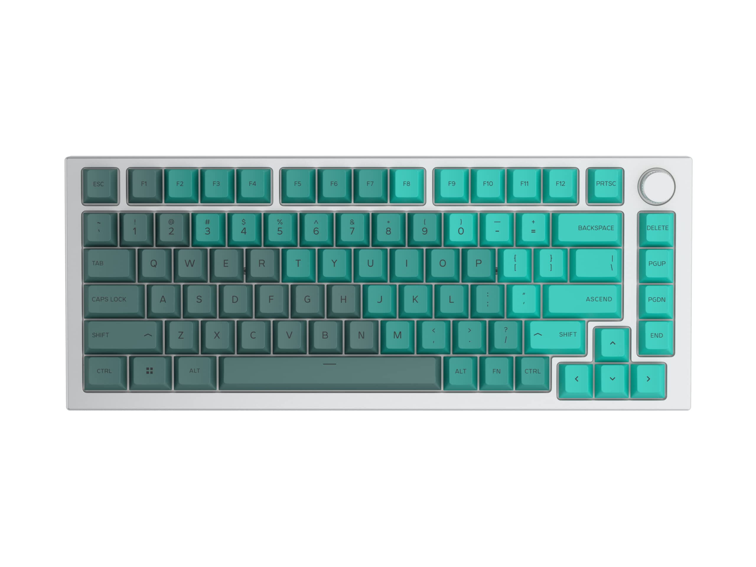 Glorious GPBT Dye Sublimated Keycaps (Rain Forest) -Thick PBT Plastic 114 Keycap Set for 100% Full Size, 85% 80% TKL, 60% Compact, 75% Mechanical Keyboards