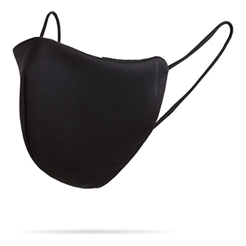 SwissGear Black Reusable Washable & Water-Resistant No-Fog Face Mask with Nose Wire, 1 Count (Pack of 1)
