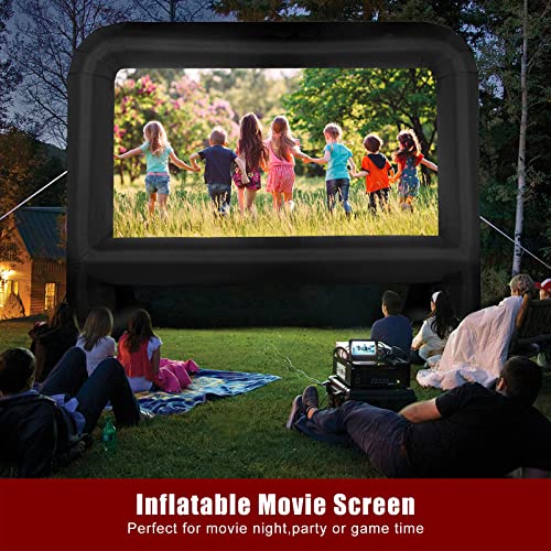 Inflatable Movie Screen (14 Feet) Blow up Mega Projector Screen with Carry Bag for Front Projection
