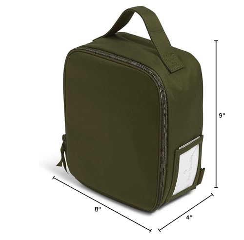 Vera Bradley Women's Cotton Lunch Bunch Lunch Bag, Climbing Ivy Green, One Size