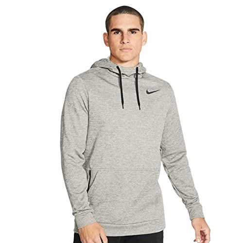 Nike Therma Men's Pullover Training Hoodie Dark Grey Heather/Black, Size M