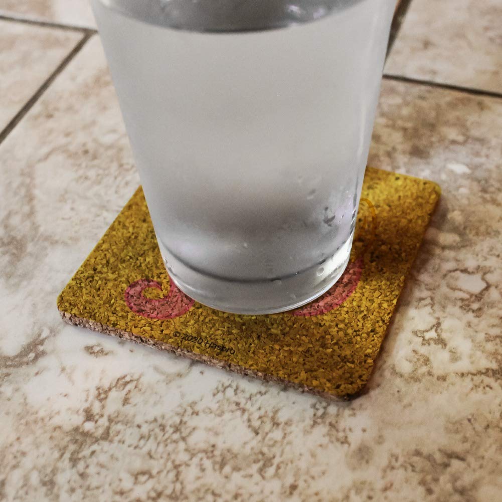 My Little Pony Fluttershy Face Low Profile Novelty Cork Coaster Set