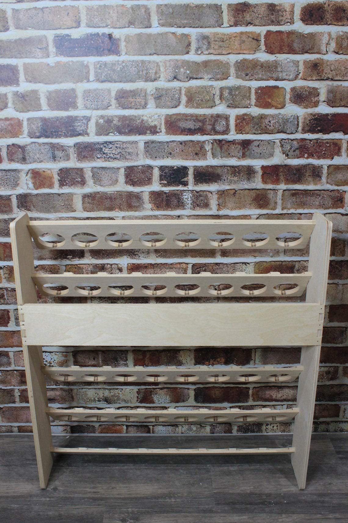 Factory Crafts Spray Can Lube Holder Organization Storage Rack Wood Shelf Case Organizer 40-Slot Plywood