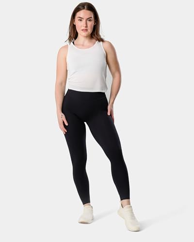 Kamo Fitness Serenity 25" No Front Seam 7/8 Leggings High Waisted Yoga Pants for Women, Soft Workout Pants Compression Leggings with Tummy Control (Black, S)