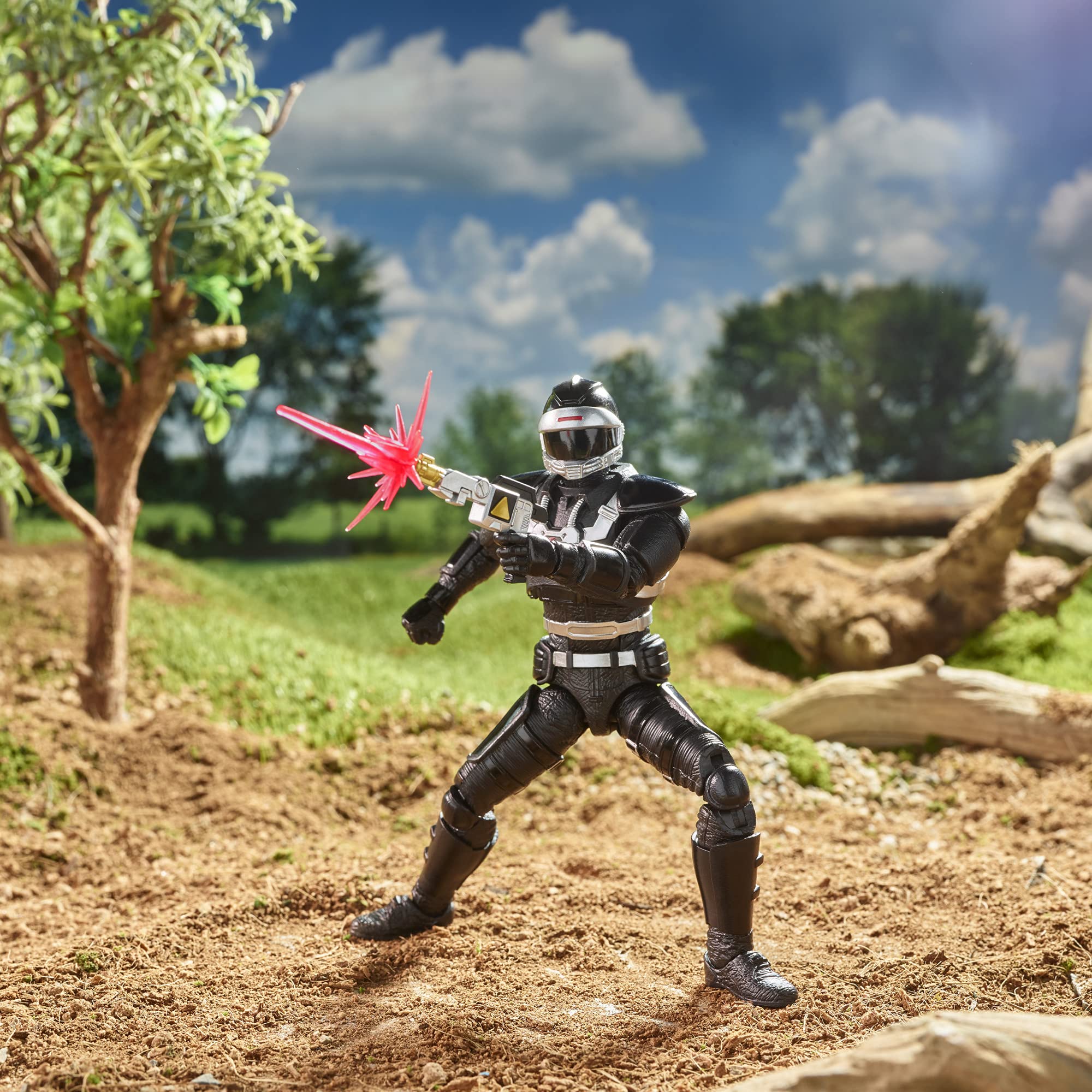 Power Rangers Lightning Collection in Space Phantom Ranger 6-Inch Premium Collectible Action Figure Toy with Accessories, Ages 4 and Up
