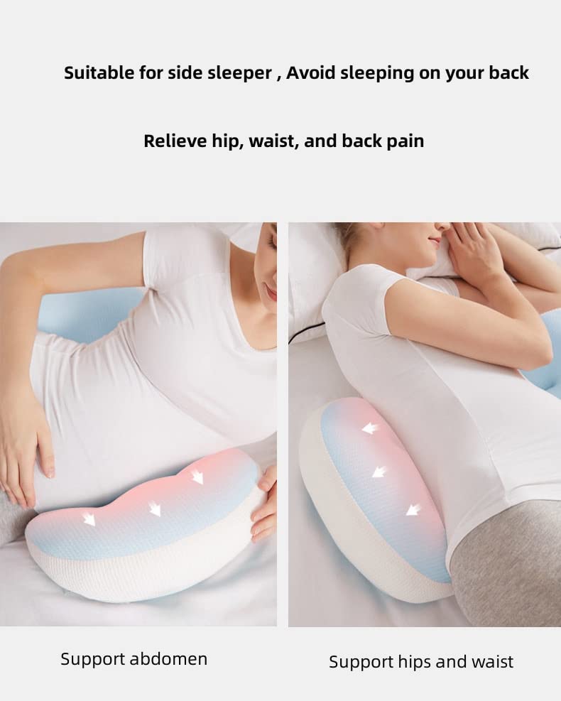 WYXunPlanet Soft Maternity Pillow | U-Shaped Design | Detachable Extension | Full Body Comfort & Pregnancy Relief (Blue)