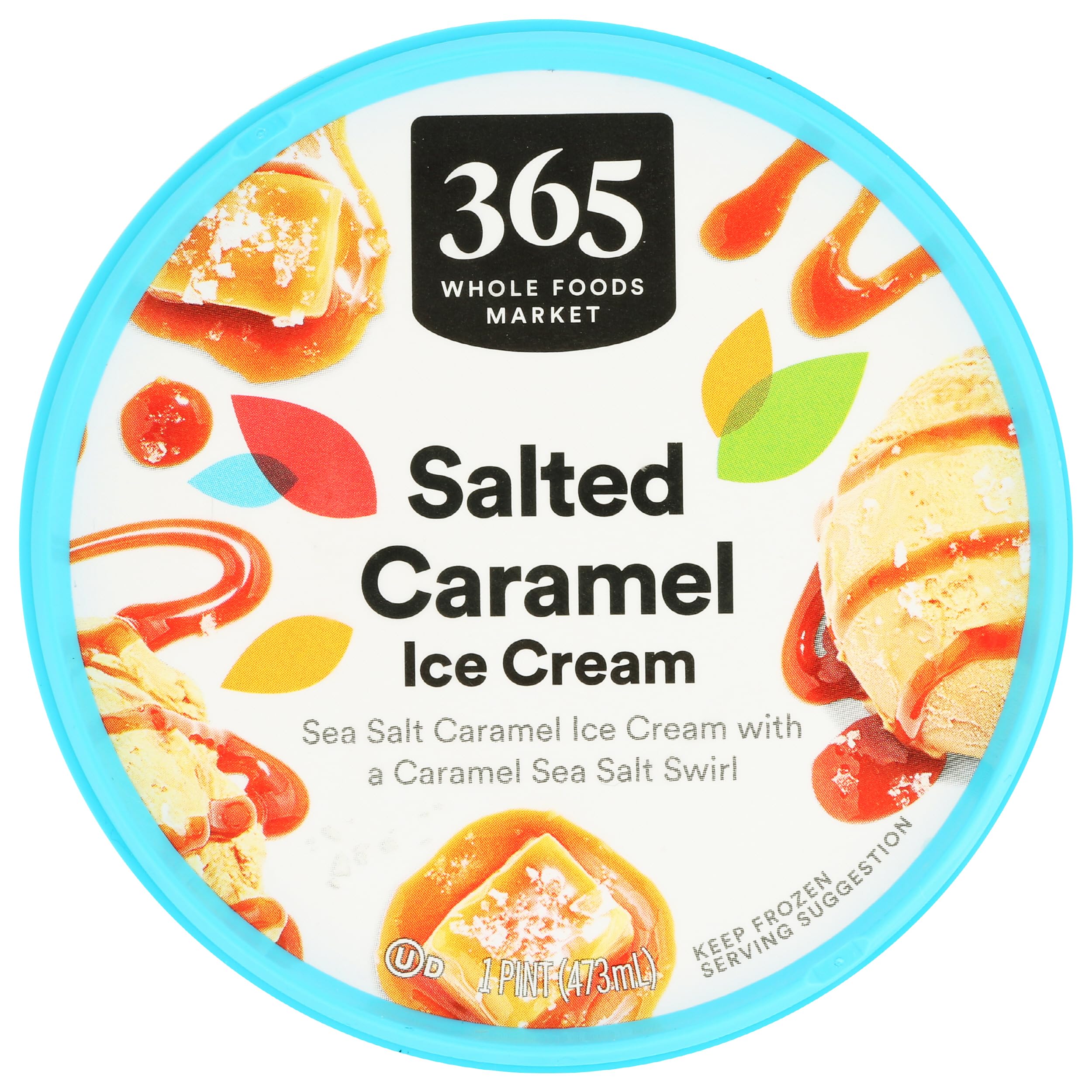365 by Whole Foods Market, Ice Cream Salted Caramel, 16 Ounce