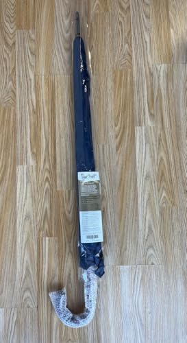 Royal Walk Large Umbrella for 2 Persons, Navy Blue, 54 Inch, Windproof, Auto Open, Wooden Handle, Drying, Strong 16 Ribs, Travel 120cm