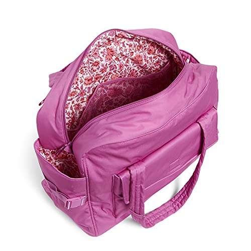 Vera Bradley Women's Cotton Utility Travel Bag, Rich Orchid - Recycled Cotton, One Size
