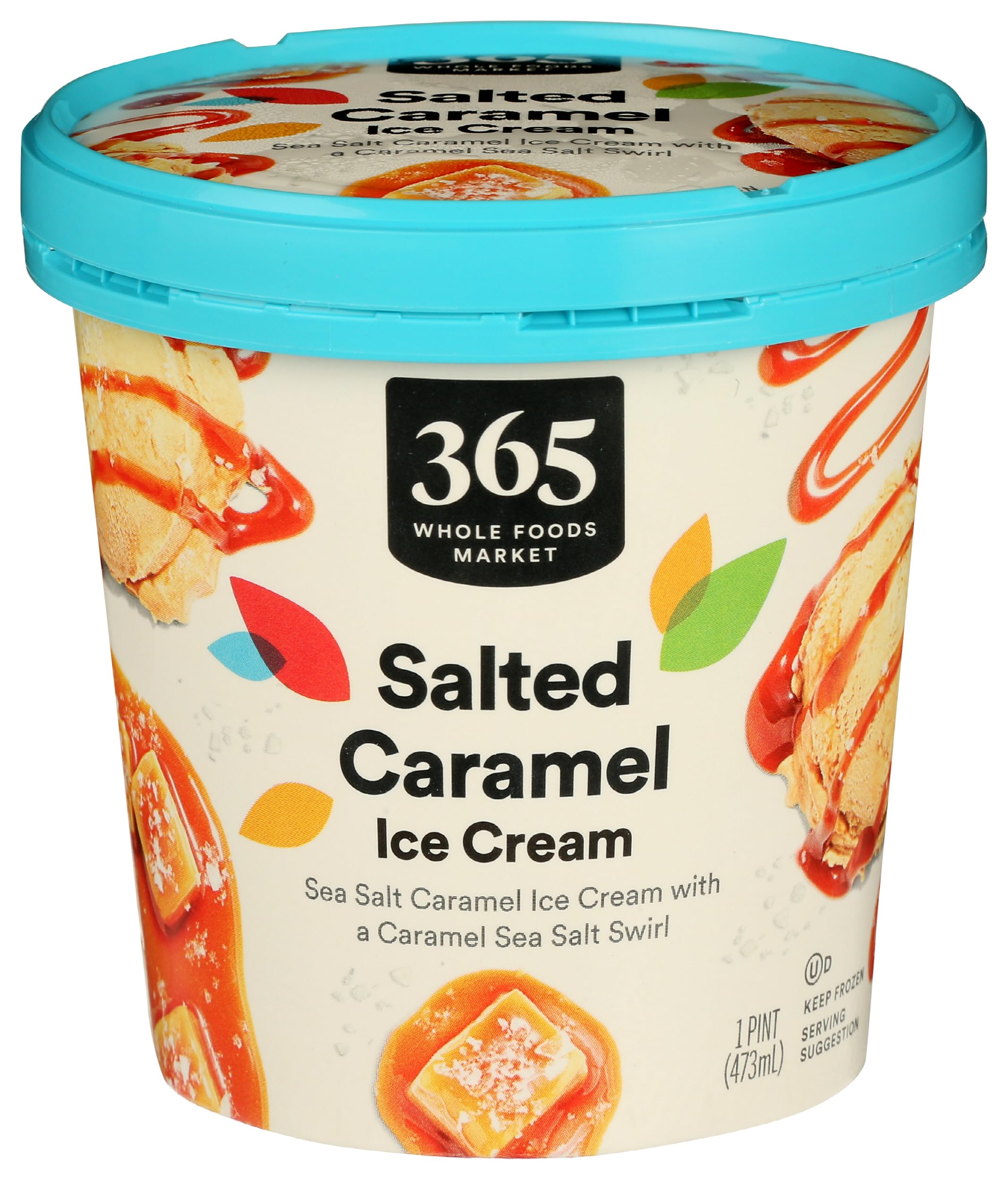 365 by Whole Foods Market, Ice Cream Salted Caramel, 16 Ounce