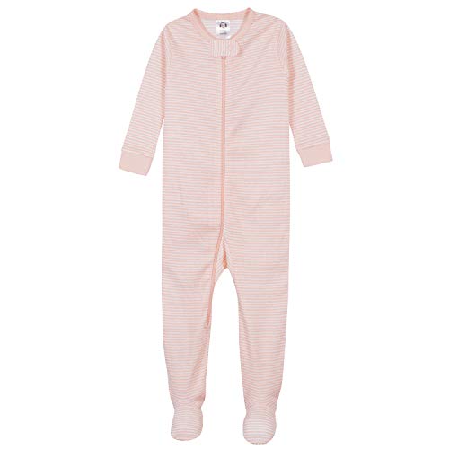 Gerber Baby Girls' 4-Pack Footed Pajamas, Love Llamas Pink, 18 Months
