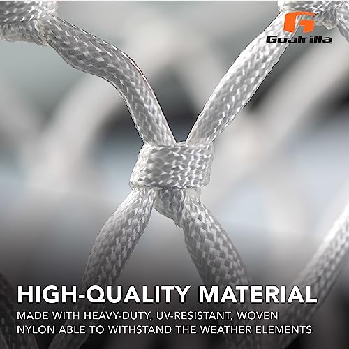 Goalrilla Ultra Heavy Duty All-Weather Nylon Net, White (B2602W)