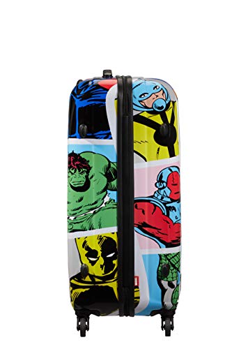 American Tourister Luggage Suitcase, Multicolored (Marvel Pop Art), L (75 cm-88 L)