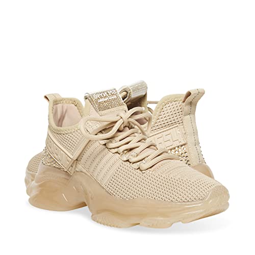 Steve Madden Women's Maxima Sneaker, Blush Multi, 7.5