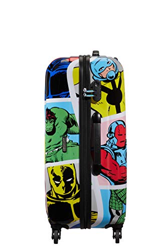 American Tourister Luggage Suitcase, Multicolored (Marvel Pop Art), L (75 cm-88 L)