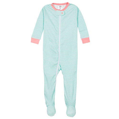 Gerber Baby Girls' 4-Pack Footed Pajamas, Love Llamas Pink, 18 Months