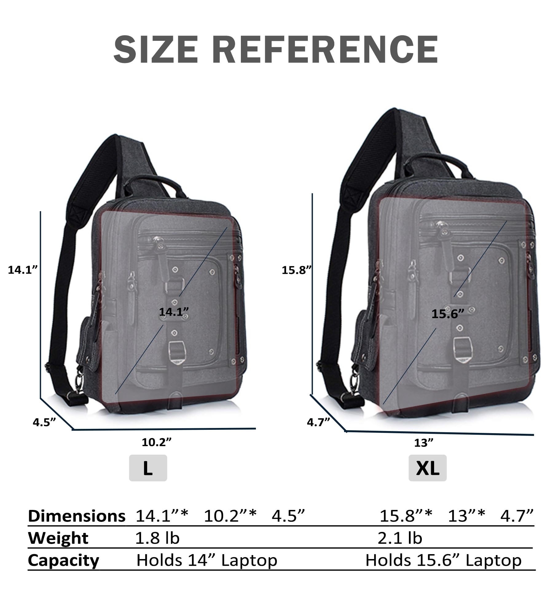 Schkleier Messenger Bag for Men Canvas Sling Bag Crossbody Backpack Laptop Shoulder Bag Hiking Daypacks Casual Tactical