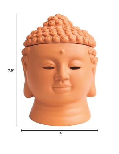 ZendoZones Backyard Buddha Citronella Candle Burner – 8-Hour Protection, Decorative Mosquito Repellent for Patios & Outdoor Spaces