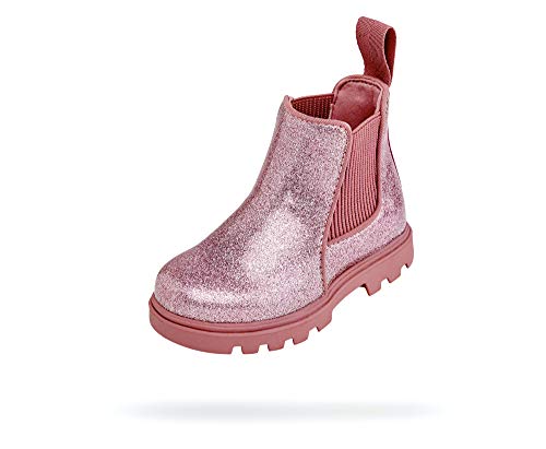 Native Kids Shoes Girl's Kensington Treklite Glitter (Little Kid) Pink Glitter/Temple Pink 2 Little Kid M