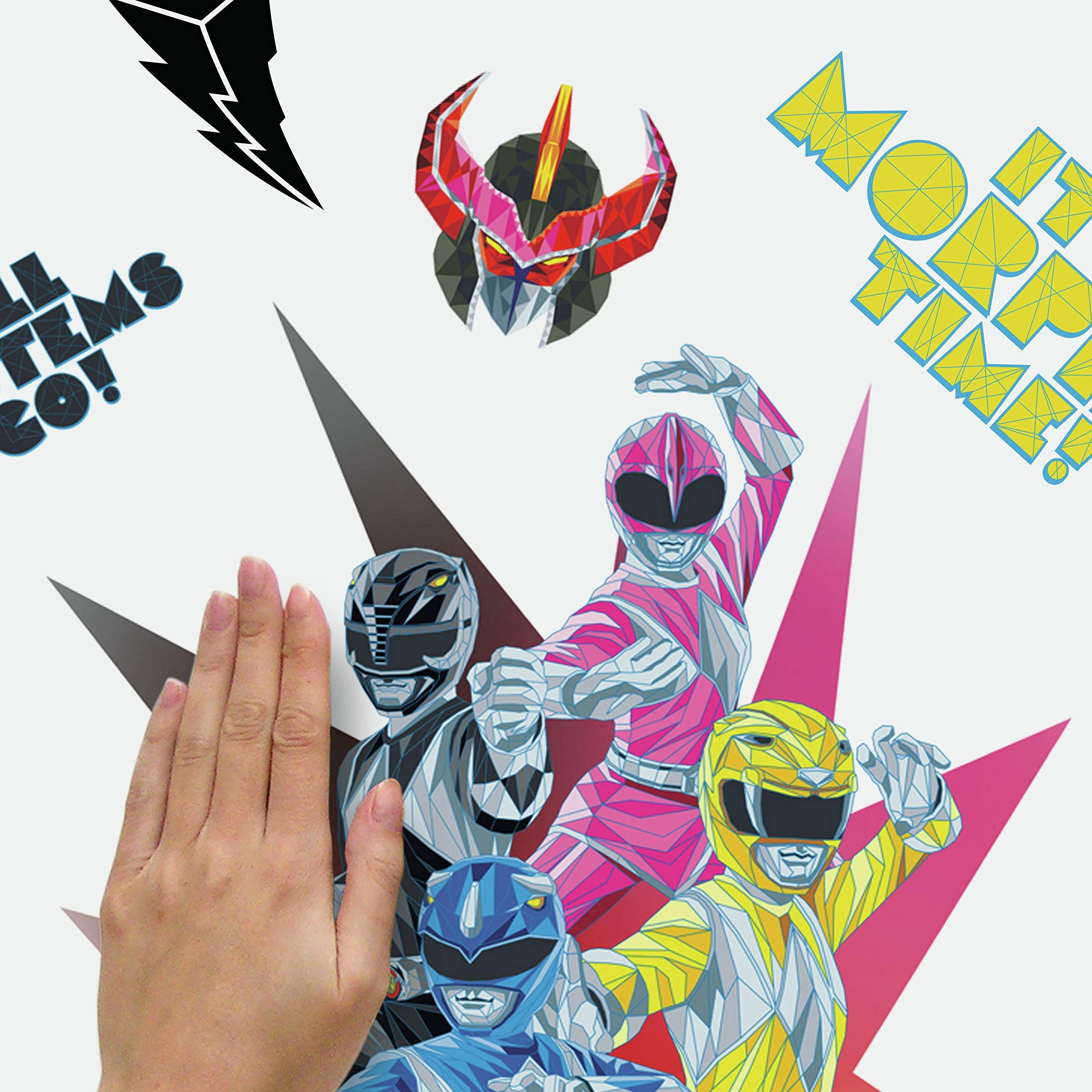 RoomMates RMK4540GM Power Rangers Peel and Stick Giant Wall Decal