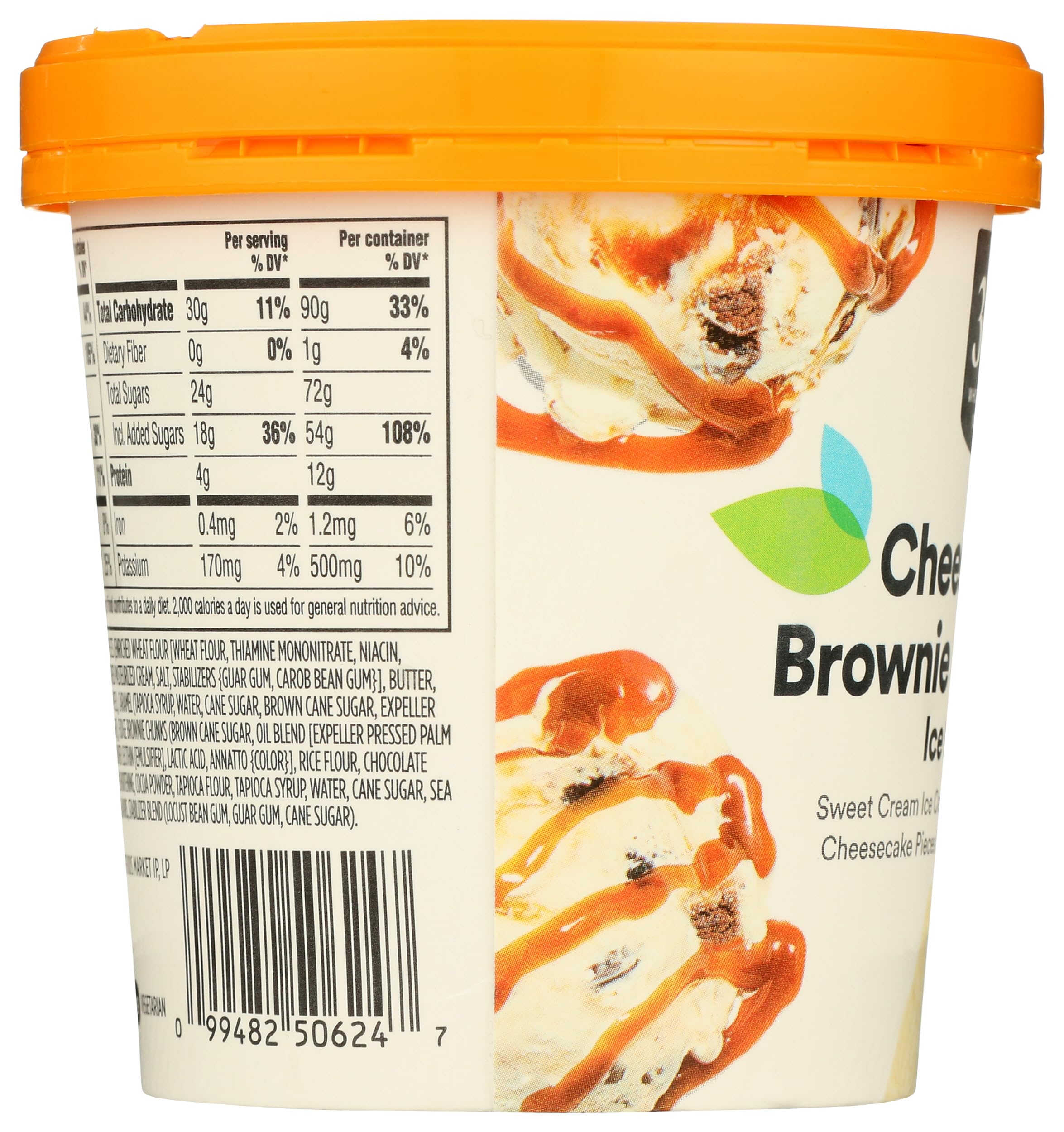 365 by Whole Foods Market, Ice Cream Caramel Chocolate Cheesecake, 16 Ounce