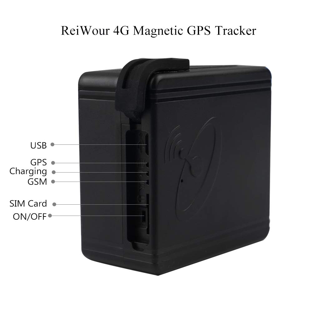 Magnetic GPS Tracker for Vehicles Car Tracker Device Hidden Wireless Magnet Car Tracking Device Long Life Battery for Trailer Truck Motorcycle Fleet Tracker One Month Subscription Included