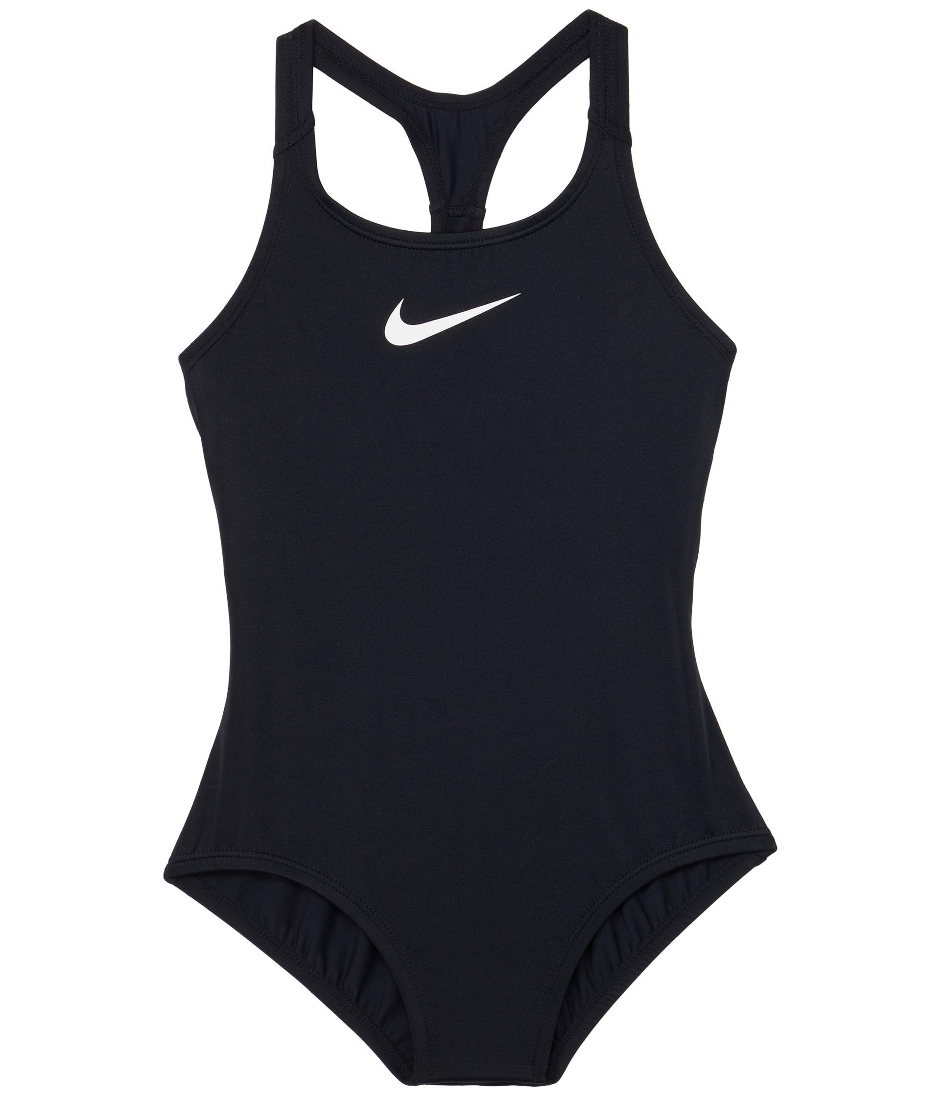 Nike Girl's Essential Racerback One-Piece (Little Kids/Big Kids) Black XL (16 Big Kid)