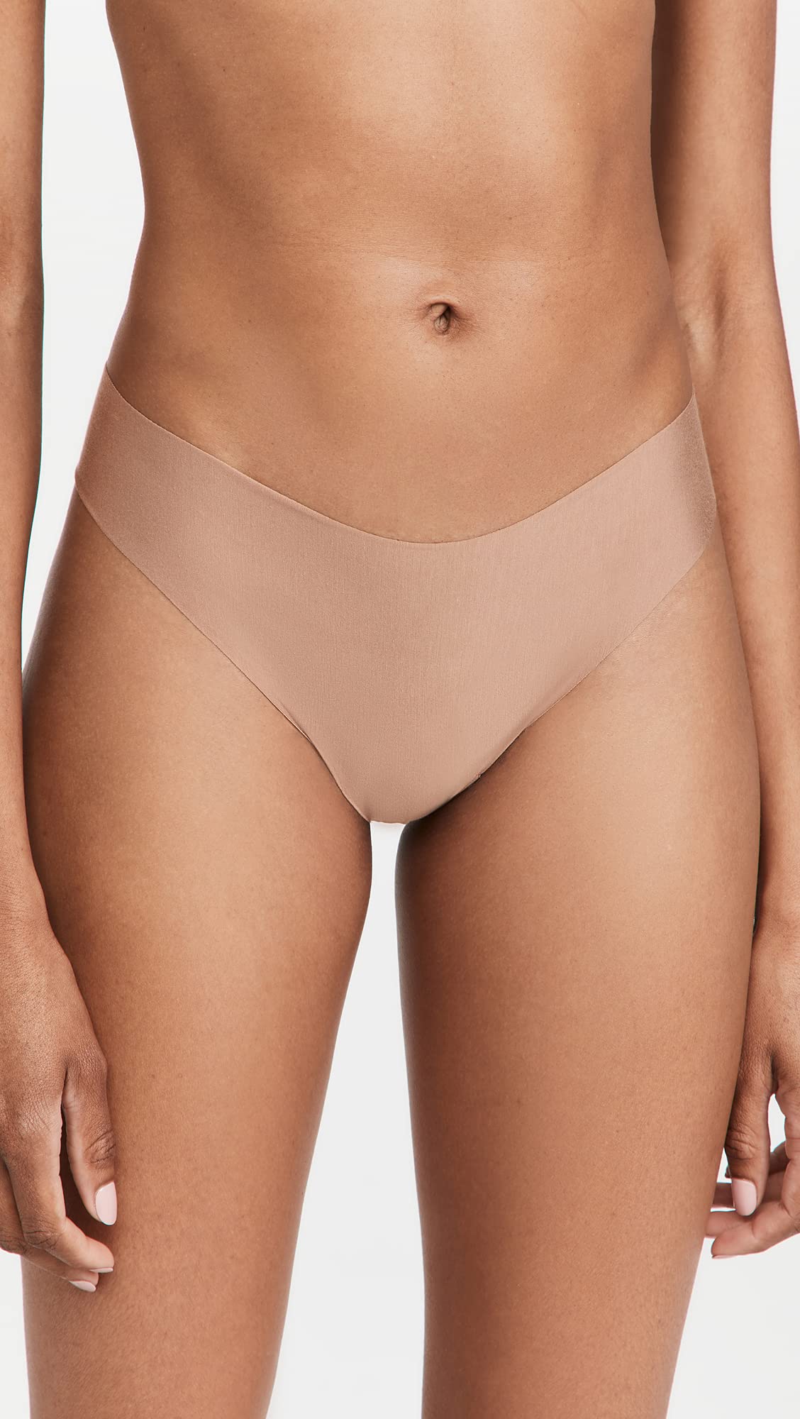 commando Butter Mid Rise Thong, Toffee, Medium