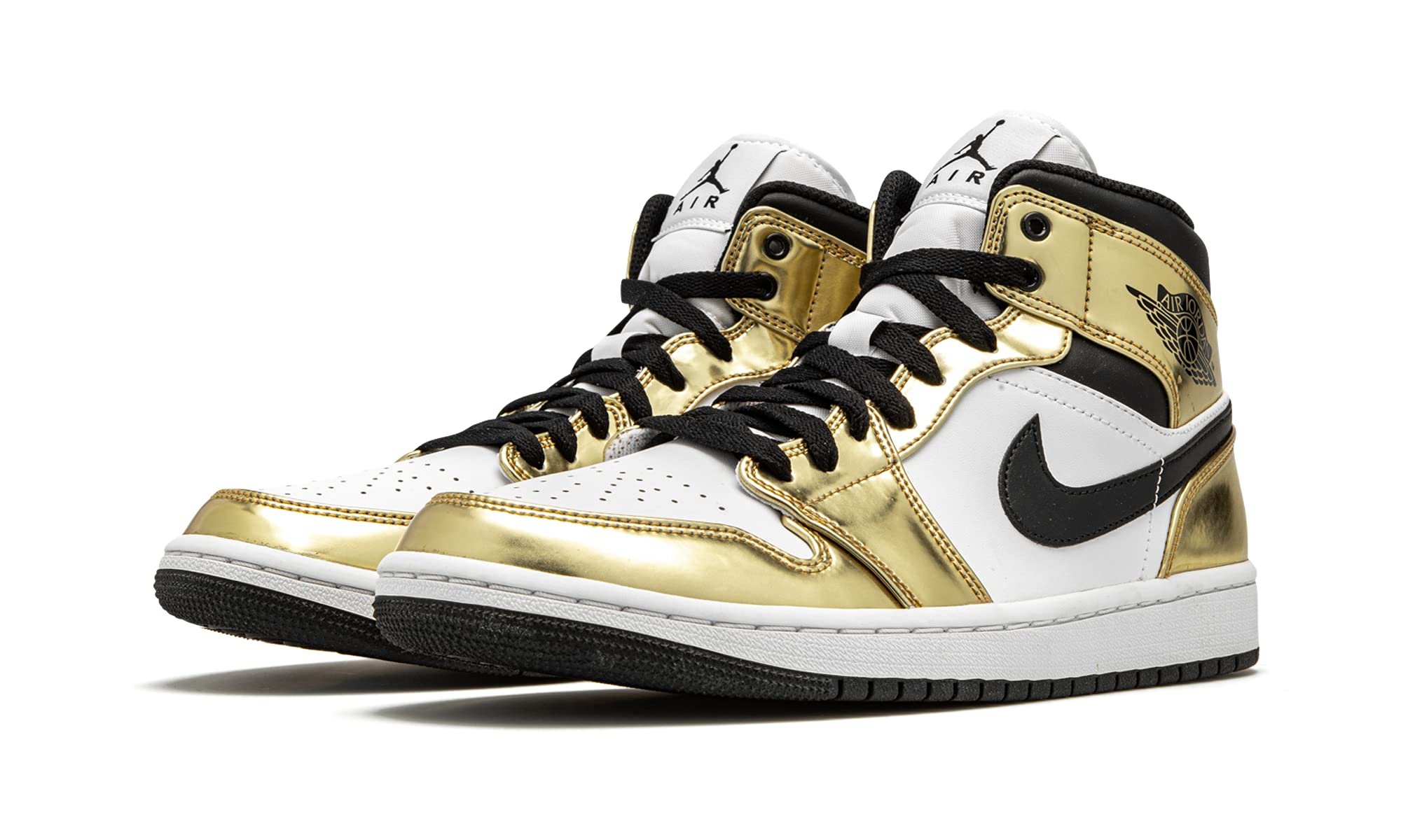 Jordan Air 1 Mid Se Metallic Gold/Black-White Mens Dc1419 700 - Size 9