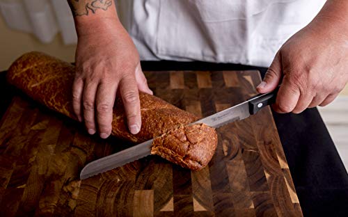 Humbee Chef Serrated Bread Knife For Home Kitchens 10 Inch Black