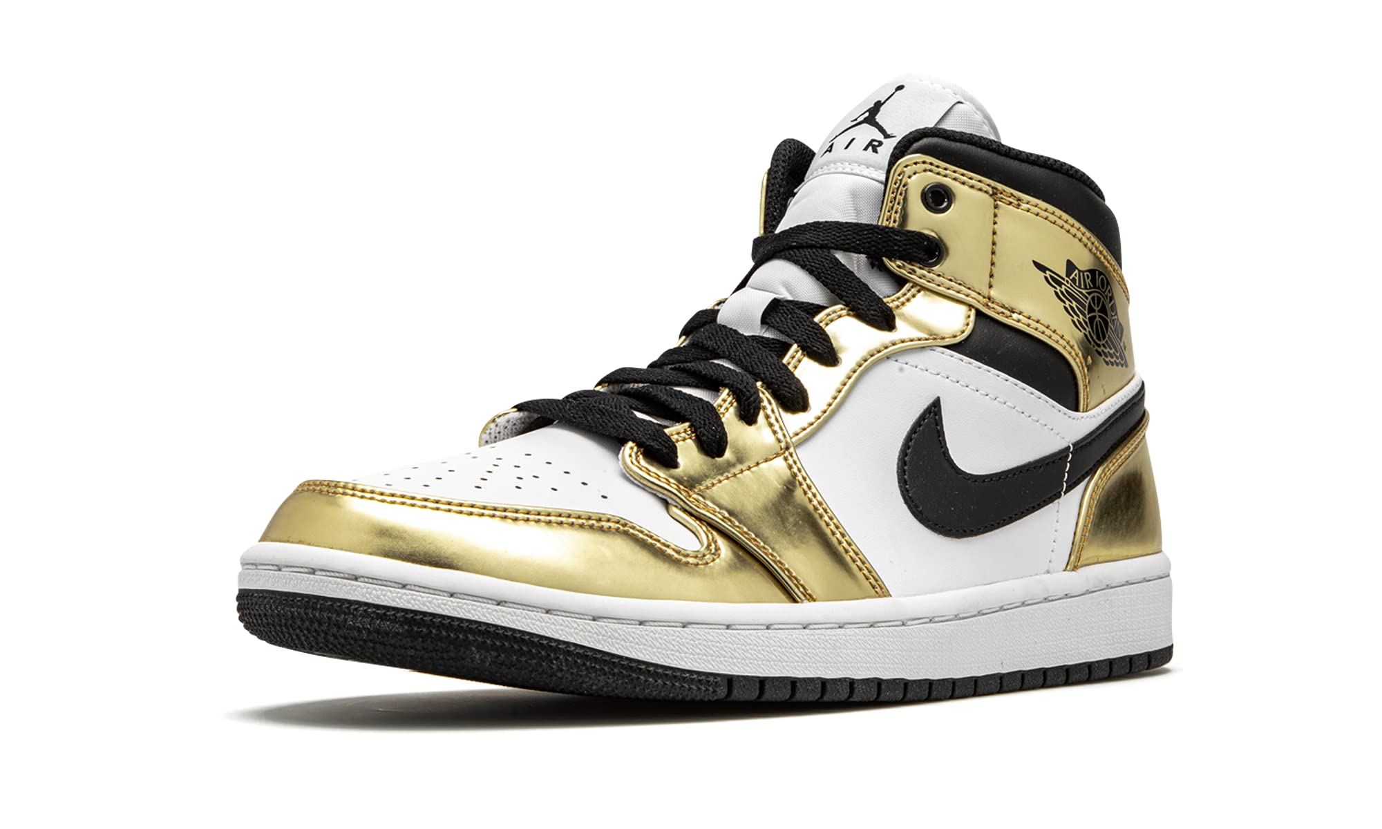 Jordan Air 1 Mid Se Metallic Gold/Black-White Mens Dc1419 700 - Size 9