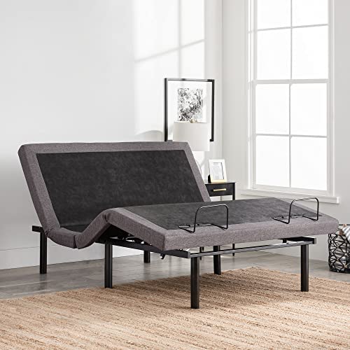 LUCID 10 Inch Medium Gel Memory Foam Mattress and LUCID L300 Adjustable Base (Full)