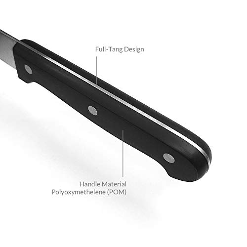 Humbee Chef Serrated Bread Knife For Home Kitchens 10 Inch Black