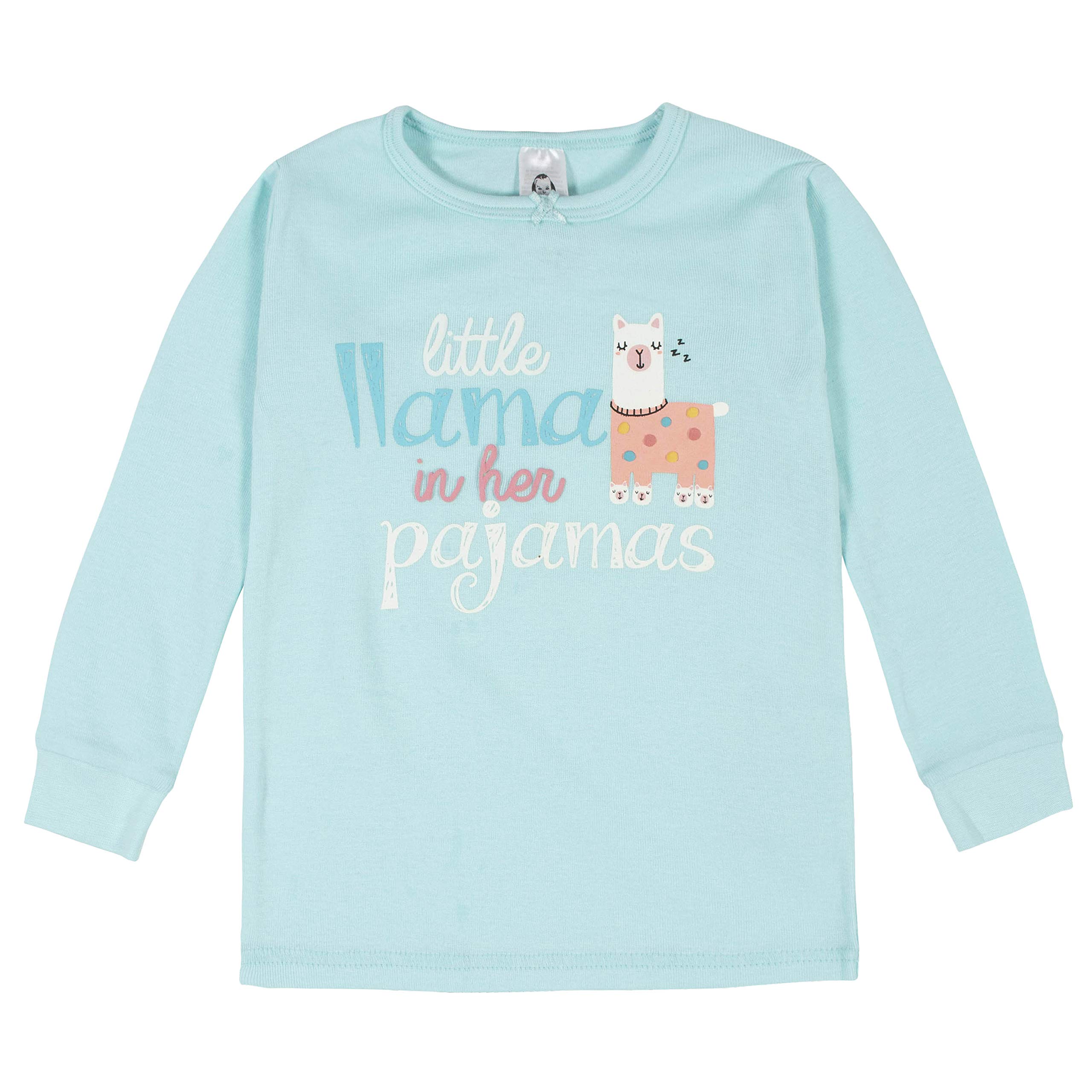 GerberBaby GirlsToddler Snug Fit 4-Piece Pajama SetLittle Llama Pink18 Months