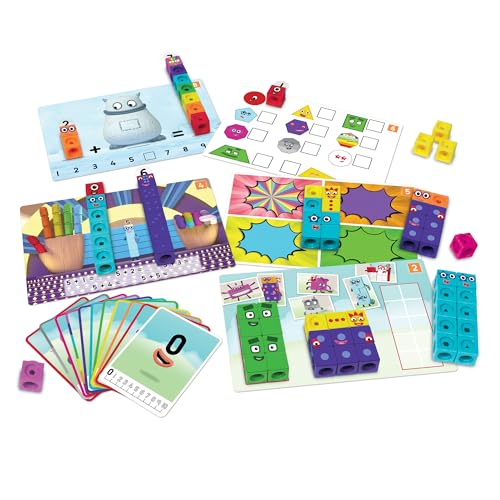 Learning Resources LSP0949-UK MathLink Cubes Numberblocks 1-10 Activity Set, Early Years Maths Learning, Build, Learn & Play in The Classroom & at Home.,27.5 x 21.3 x 3.2 cm, Multicolour