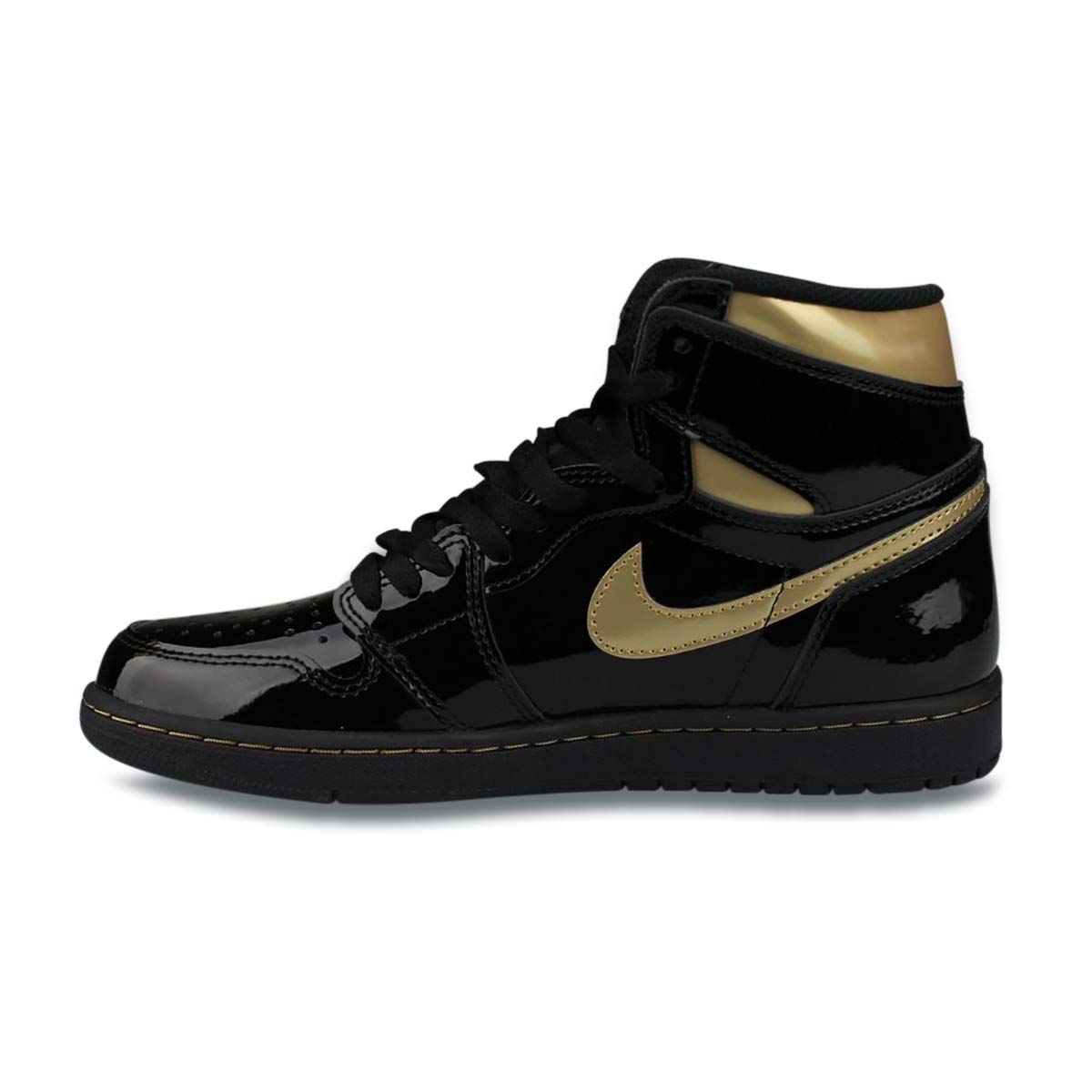 Jordan Mens Air Jordan 1 Retro High OG 555088 032 Black Metallic Gold - Size 11